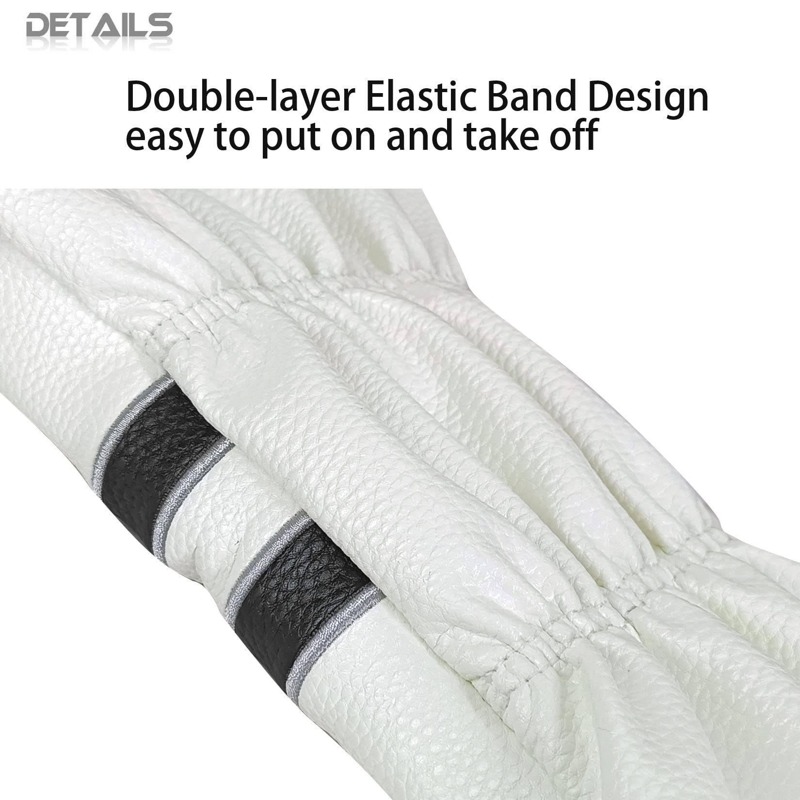 Asports Use Golf Head Cover, Classic Black and White Matching Golf Headcover Fits Fairway Wood (Black)