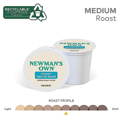 Newman's Own Organics Special Blend Keurig Single-Serve K-Cup Pods, Medium Roast Coffee, 12 Count