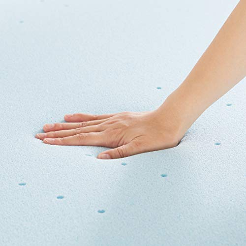 Amazon Basics Cooling Gel-Infused Memory Foam Mattress Topper - Ventilated for Airflow, CertiPUR-US Certified Foam, 2-Inch - Full