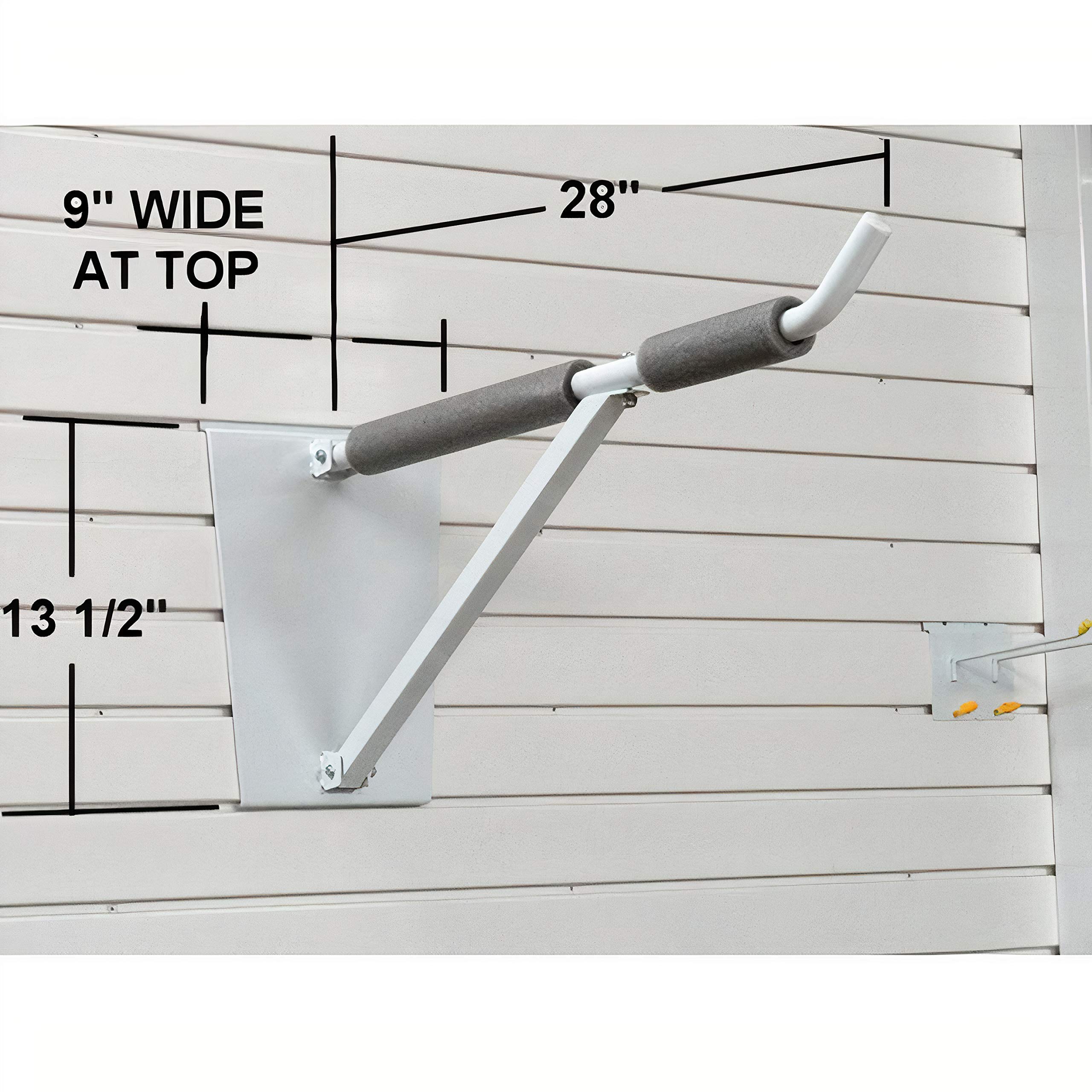 GarageTek Heavy Duty Giant Hang-All Brackets | Wall Mount Jumbo Arm Storage | Wall Hanging Hooks| Garage Lumber Storage, Set for Canoe, Kayak, Paddle Board, Surfboard, Snowboard, Wakeboard (2 Pack)
