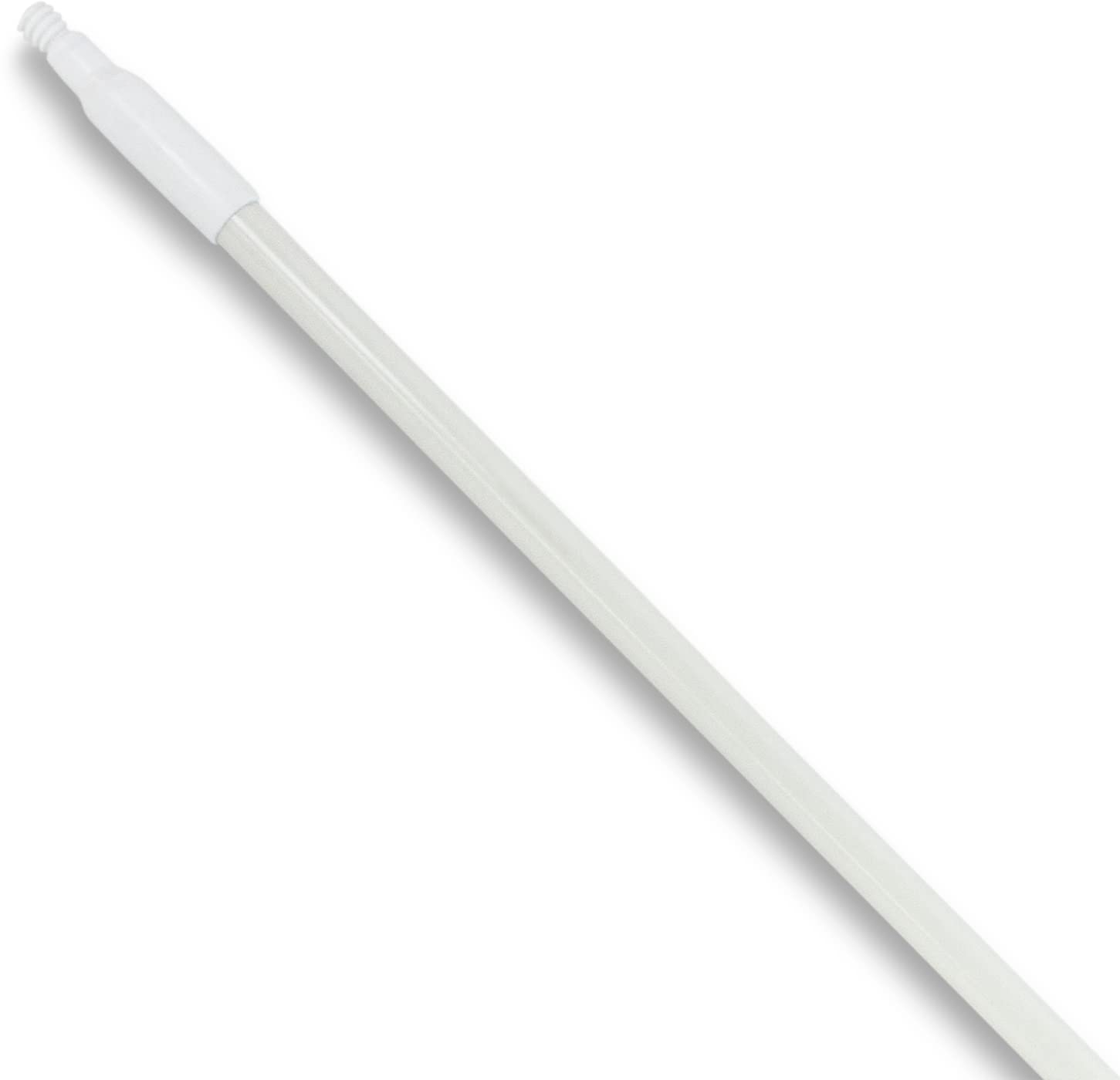 SPARTA 41226EC02 Fiberglass Broom Handle, Mop Handle, Replacement Handle With Acme Threaded Tip For Commercial Cleaning, 72 Inches, White