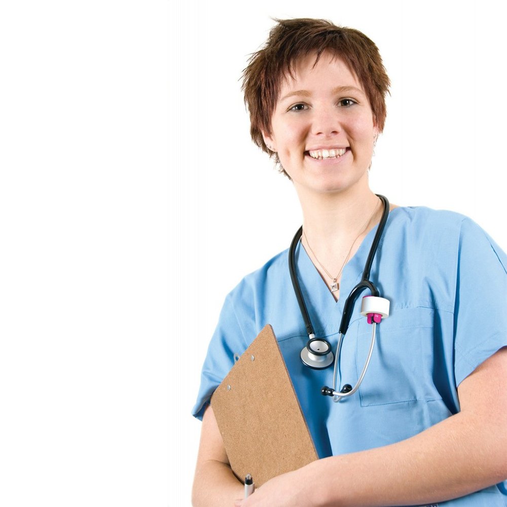 StatGear Stethoscope Tape Holder - Personalized Medical Items for Nurses, Paramedics, EMT, EMS - Blue
