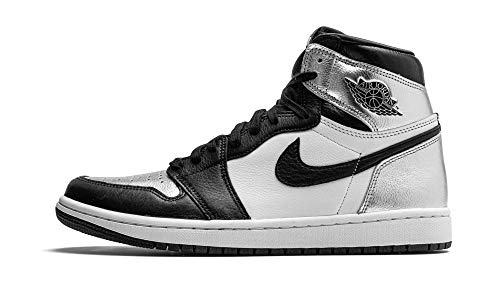 Jordan Womens Air 1 Retro High OG WM CD0461 001 Silver Toe - Size 9.5W