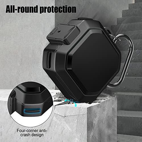 leChivée for Samsung Galaxy Buds2 Pro Case Buds Pro Case Buds 2 Case Galaxy Buds Live Case with Security Lock Heavy Duty Shockproof Protective Case Cover with Carabiner for Samsung Earbuds Case