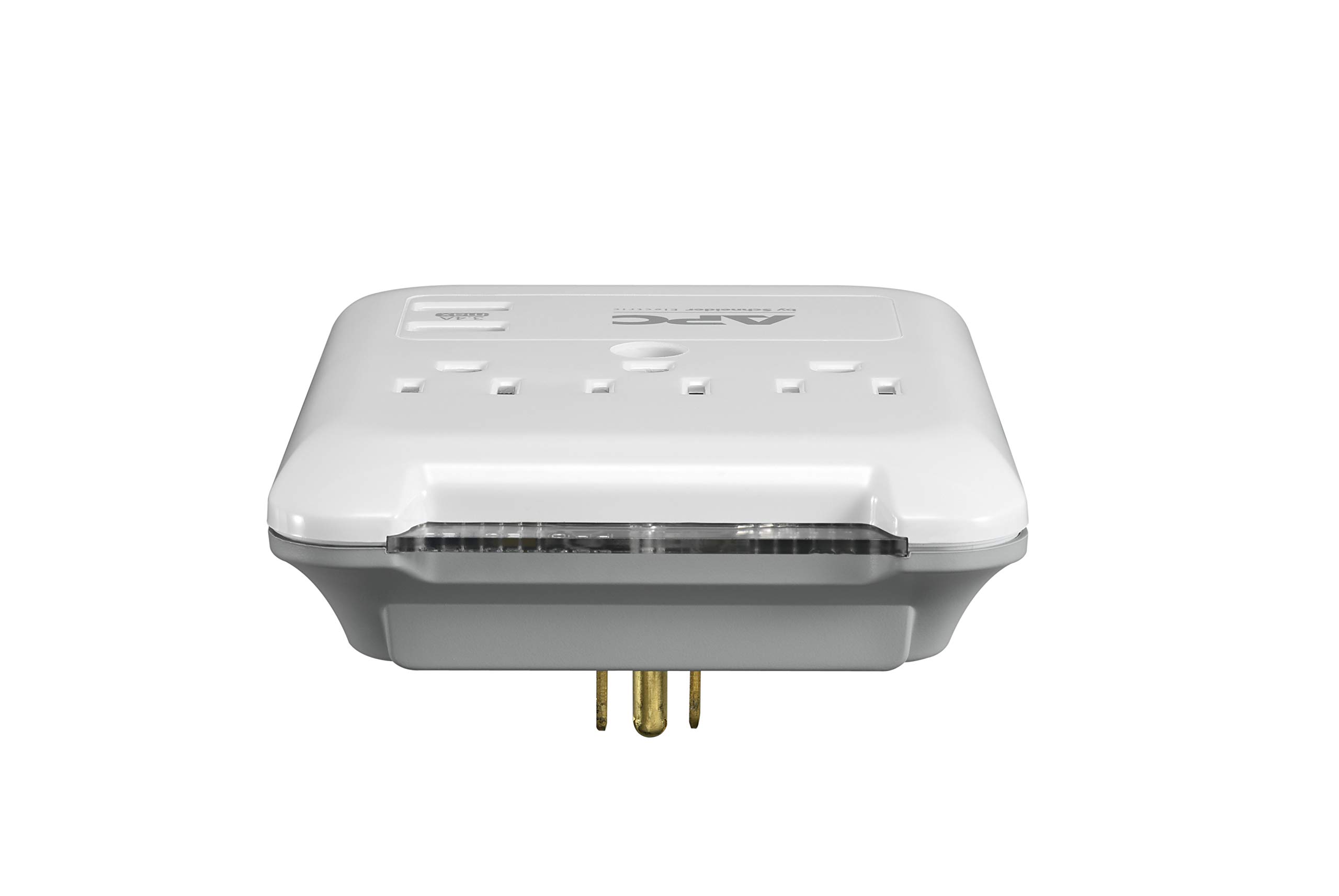 APC Wall Outlet Surge Protector with USB Ports, PE3WU3, (3) AC Multi Plug Outlet, 540 Joule Surge Protection