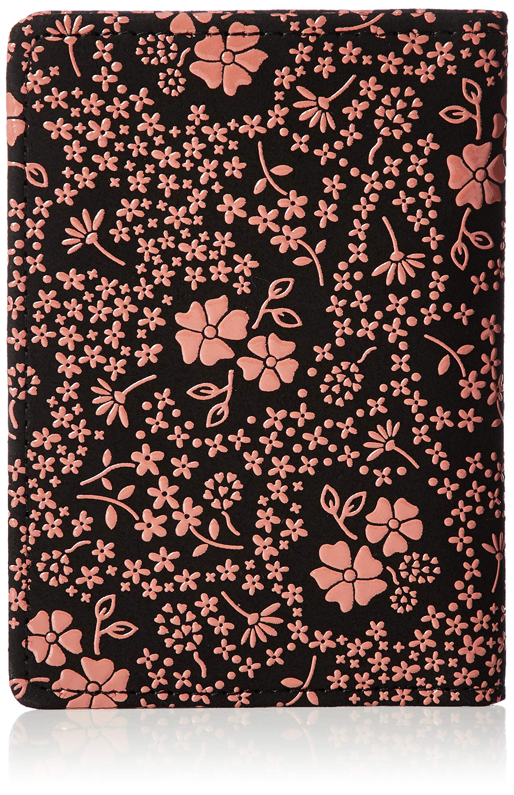 Indenya 2527-51166 2527-51-166 Women's Pass Holder, Black Deerskin x Pink American Blue Pattern