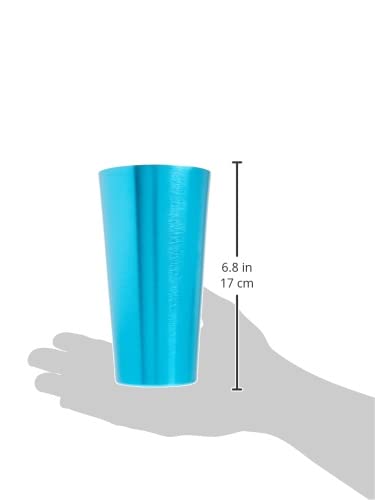 Retro Aluminum Tumblers - 6 cups -20oz - By Trademark Innovations (Assorted Colors)