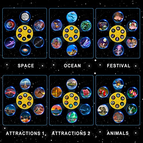 Star Projector, Galaxy Projector for Bedroom, Night Light Projector for Kids Adults Gaming Room, Ceiling, Room Decor (Blue)