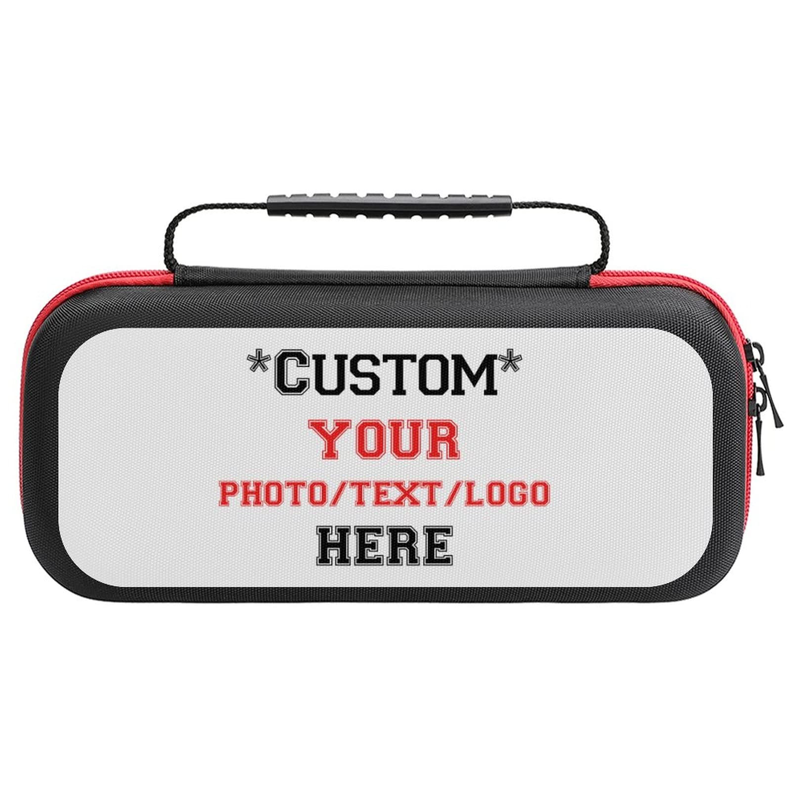ASSETBAG Custom Carrying Case for Nintendo Switch Carry Storage Personalized Game Case with 20 Games Cartridges with Photo/Text for Boys Girls