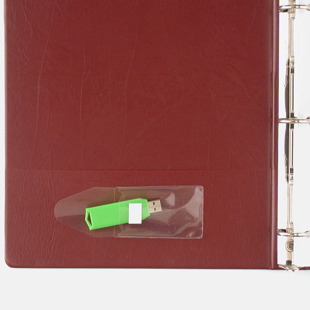 StoreSMART® - USB Flash Drive Holders- Peel & Stick Strip & Resealable Flap - 25-Pack - TL10252-25