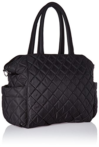 Storksak Bobby Quilted Shoulder Bag Diaper Bag, Black