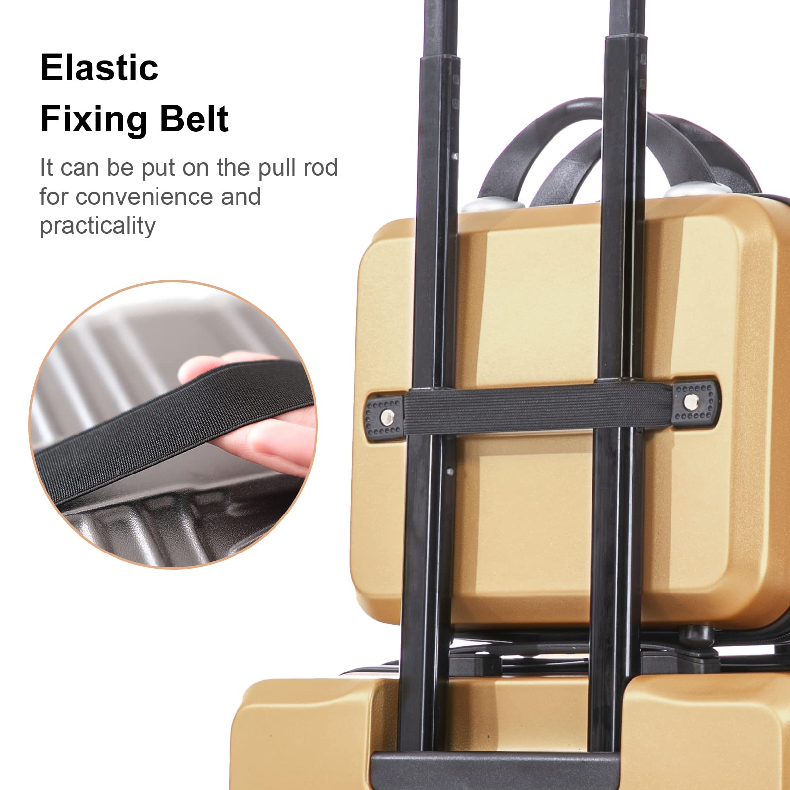 Apelila 4PC Luggage Sets -Carry On Luggage Hardshell Luggage Sets Carry On Spinner Luggage Traveling Suitcase