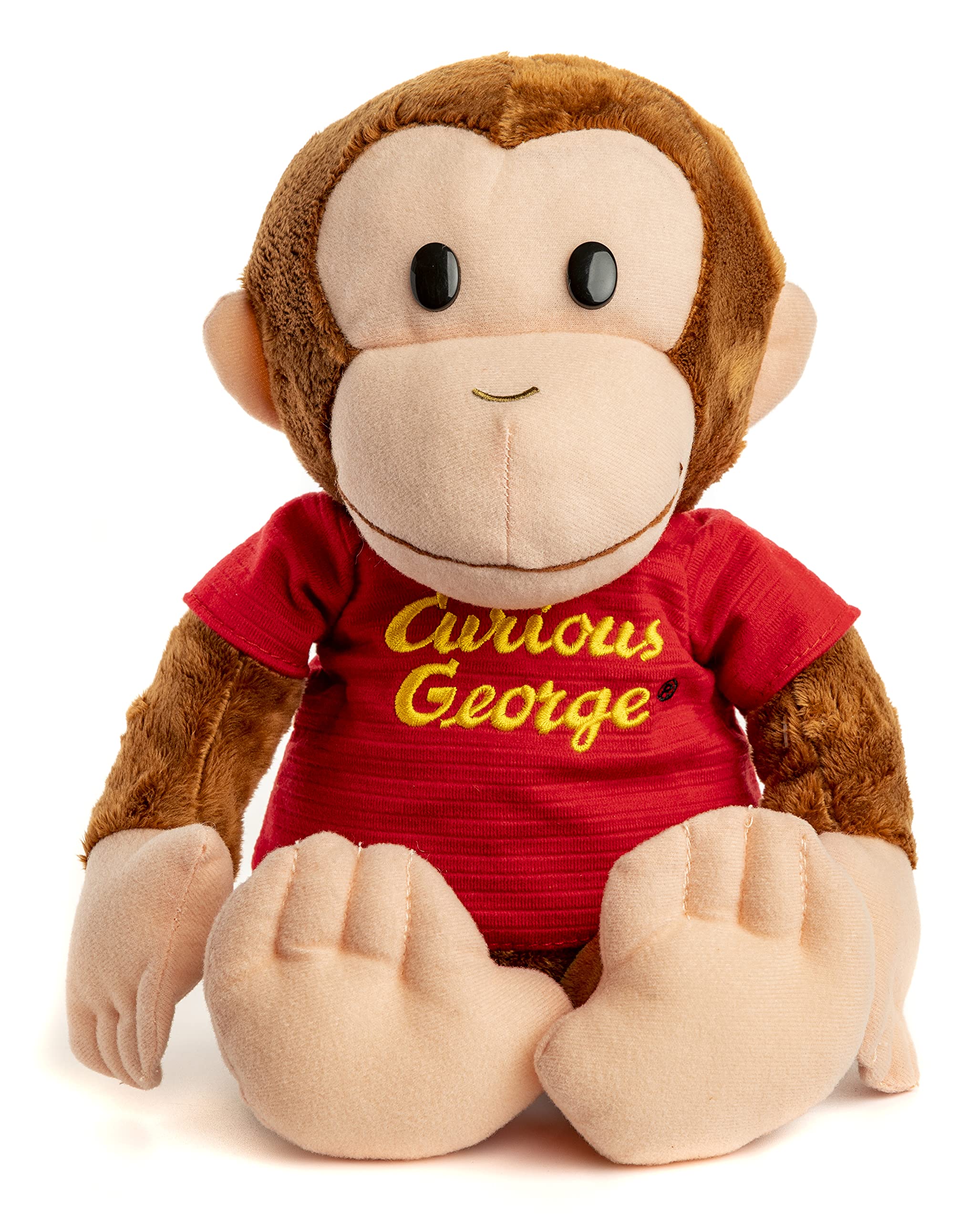 KIDS PREFERRED Curious George Press and Play Stuffed Animal with Music and Light, 12 Inches