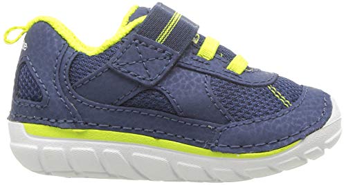 Stride Rite Soft Motion Jamie Running Shoe, Navy, 3 M US Infant