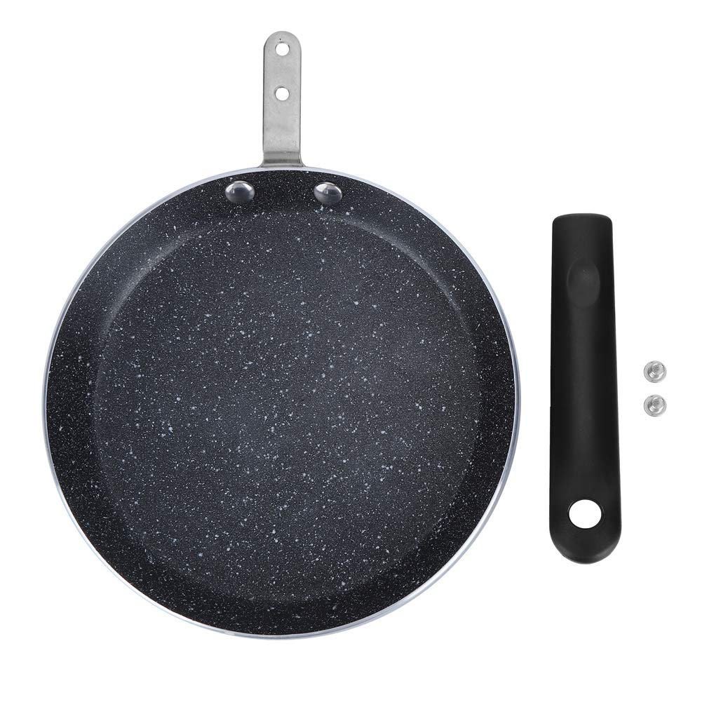 Beufee Frying Pans, Non Stick Mini Induction Pan for Crepes and Pancakes Crepe Pan Fry Pan Egg Pan Omelet Pans for Home Restaurant Kitchen(M)