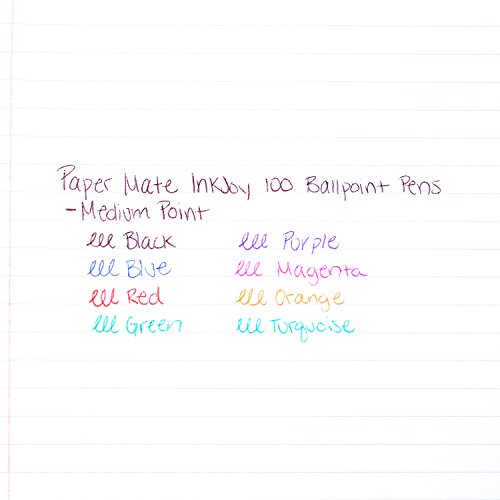 Paper Mate InkJoy 100ST Ballpoint Pens, Medium Point, Assorted Ink, 8 count(pack of 1) (1945932)