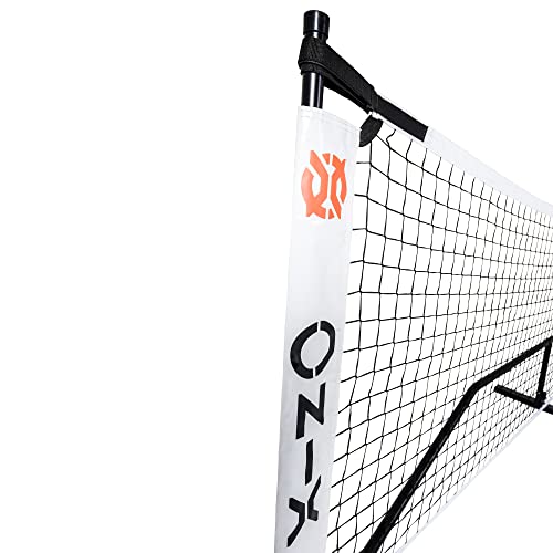 Onix Pickleball 2-in-1 Regulation-Size Portable Net and Practice Net Set Includes Carrying Case with Wheels