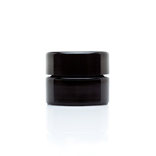 Infinity Jars 5 Ml (.17 fl oz) Palm Size Black Ultraviolet Glass Screwtop Jar 3-Pack