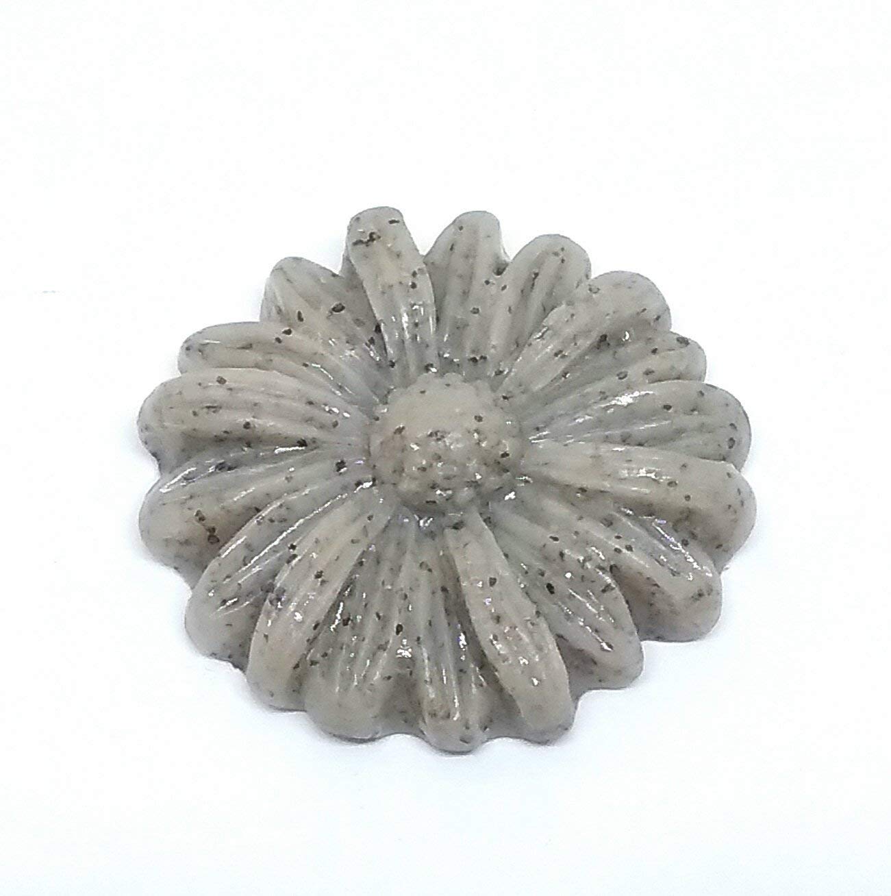 Fairy Garden Miniature Flower Stepping Stones. Set of 4. Dollhouse. Terrarium Decor