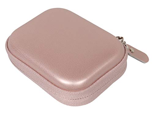 Travel Protection and Storage Case for Airpods Case, Featured Design, mesh Pouches for airpods case, Wall Charger and Cable, (Rose Gold)