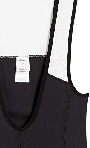 Amazon Essentials Men's Cycling Bib, Black/White, Stripe, Medium