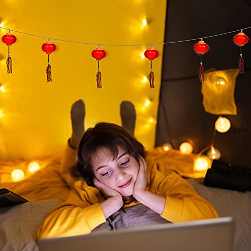 ibasenice Spring Festival Lantern String Lights LED Chinese Style Fairy Lights String Lamp Birthday Party Layout Lights Restaurant Garden Home Decor String Lights