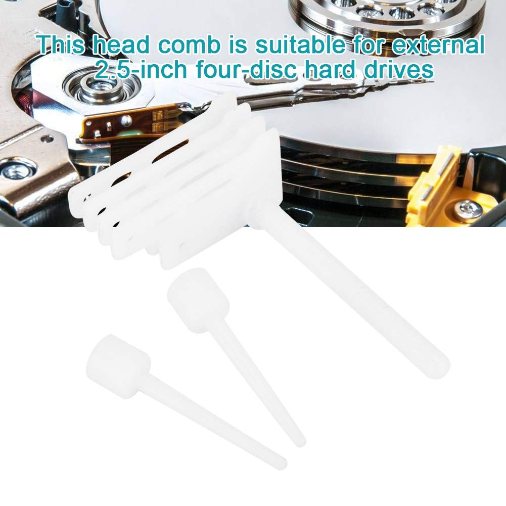 Bewinner 304# Replacement Hard Drive Head Tool Head Comb HDD Head Comb Tool for 4-disc 2.5-inch Hard Drive HDD WD20NMVW-11W68S0 with 10 Finger Sleeve+