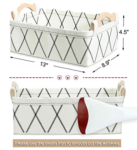Oubra Dog Toy Bin Small Storage Baskets for Shelf Storage Organizer for Bathroom Bedroom Living Room Toilet Closet Cute Baskets Home Decor