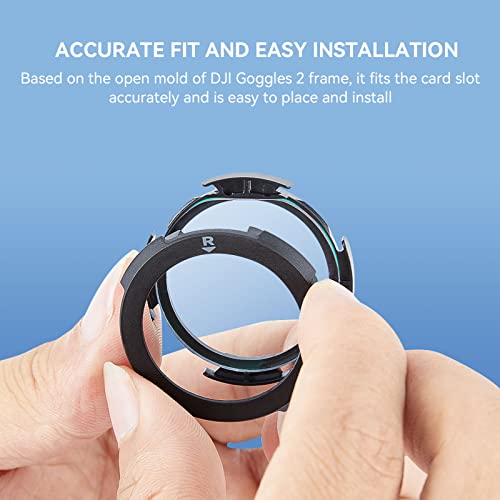 Anti-blue Light Lens Compatible for DJI Avata FPV Flying Glasses Goggles2 Accessories That Supports Changing Lenses to Accommodate Your Nearsightedness(Resin) (anti blue light)