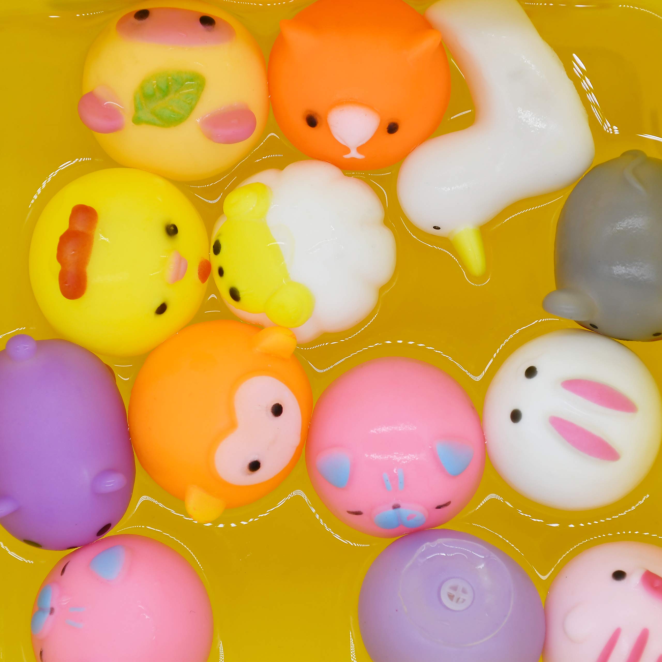 JOYIN 12 Pcs Pre-Filled Easter Eggs with Assorted Bath Toys for Kids Including Duck,Monkey,Rabbit,Animal Bath Toys Filled Eggs,Easter Eggs Hunt, Easter Basket Stuffers, Easter Eggs Fillers