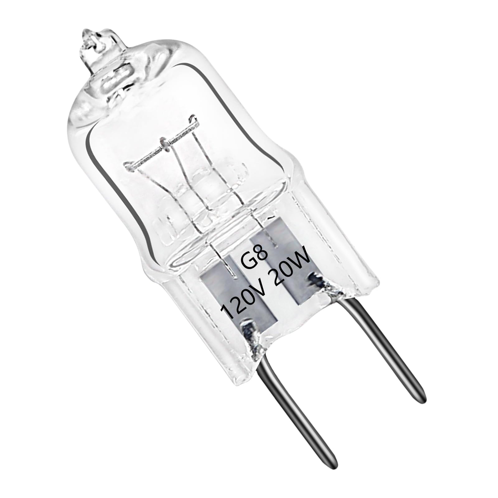 LedWekei G8 Halogen Bulbs,120v 75w Bulb Mini Spotlight Bulbs 2 Pin Clear Capsule Lamp Bulb,Dimmable 2700K Warm White Light Bulbs (12 Pack)