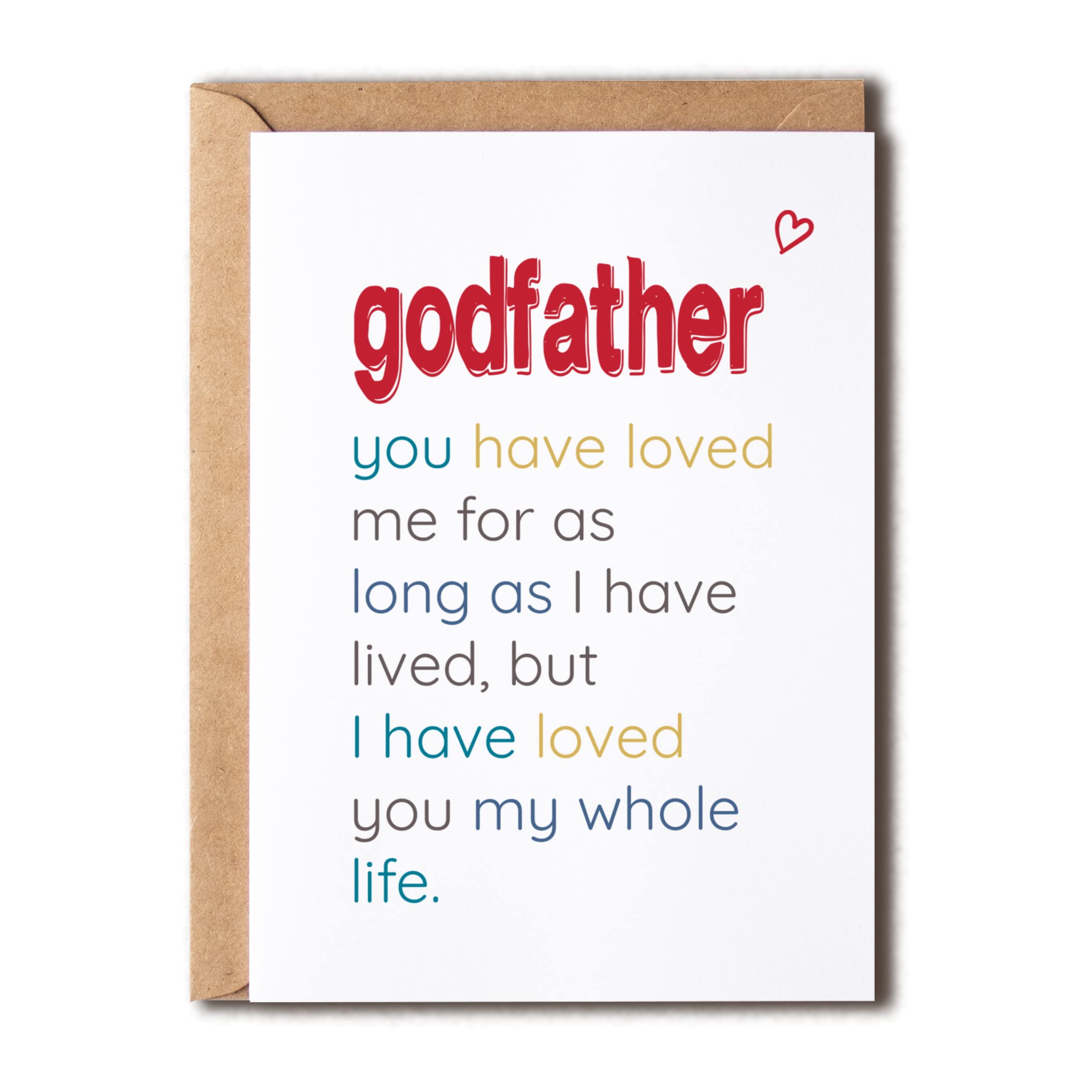 Godfather You Have Loved - Special Godfather's Day Card - Birthday Card For Godfather - Sentimental Card For Godfather - Meaningful Card For Godfather…