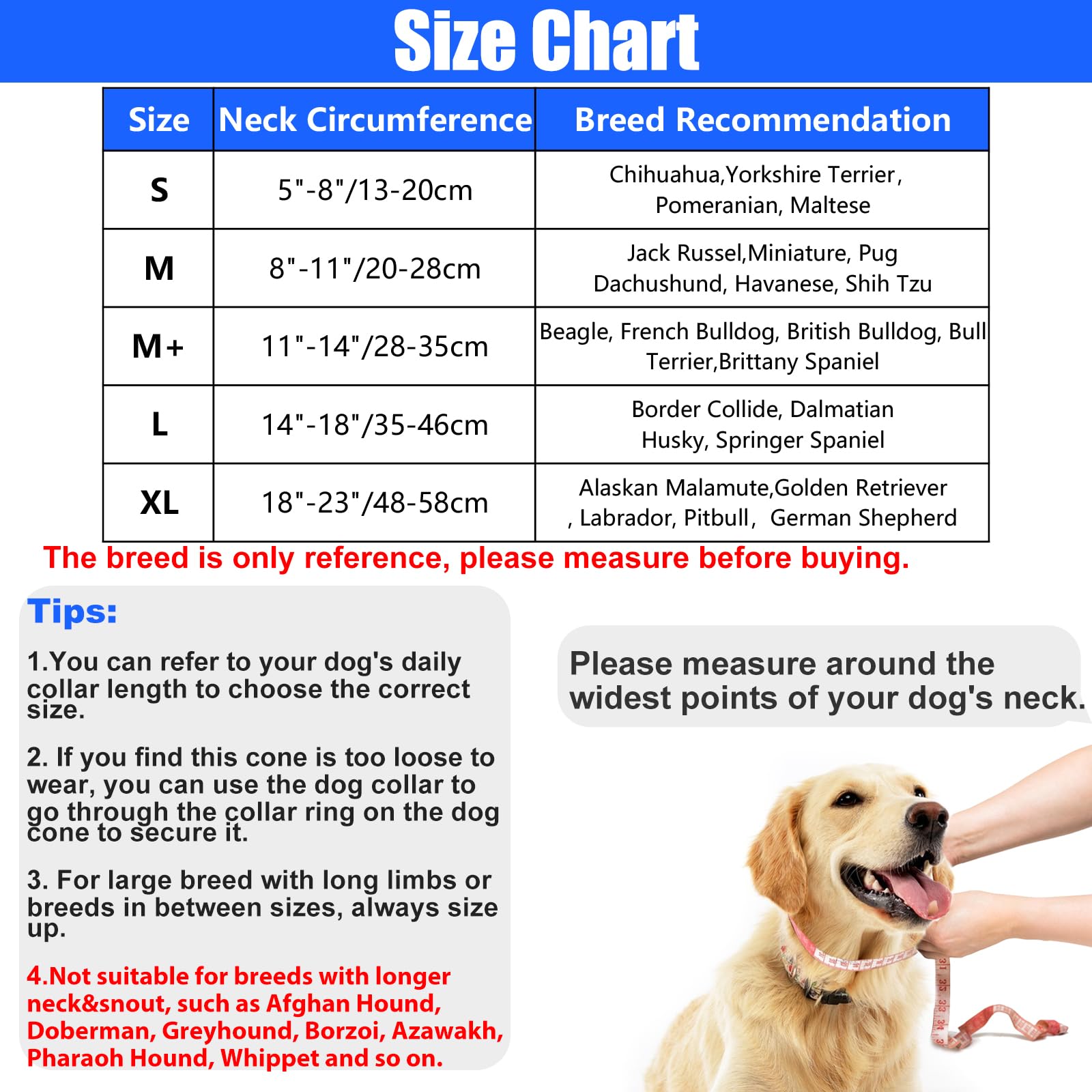 Crazy Felix Dog Cone, Inflatable Dog Cone for Small, Medium, and Large Dogs, Soft Cone for Dogs After Surgery with Adjustable Buckle and Cute Pattern to Stop Licking and Biting Wounds(Grey, L)