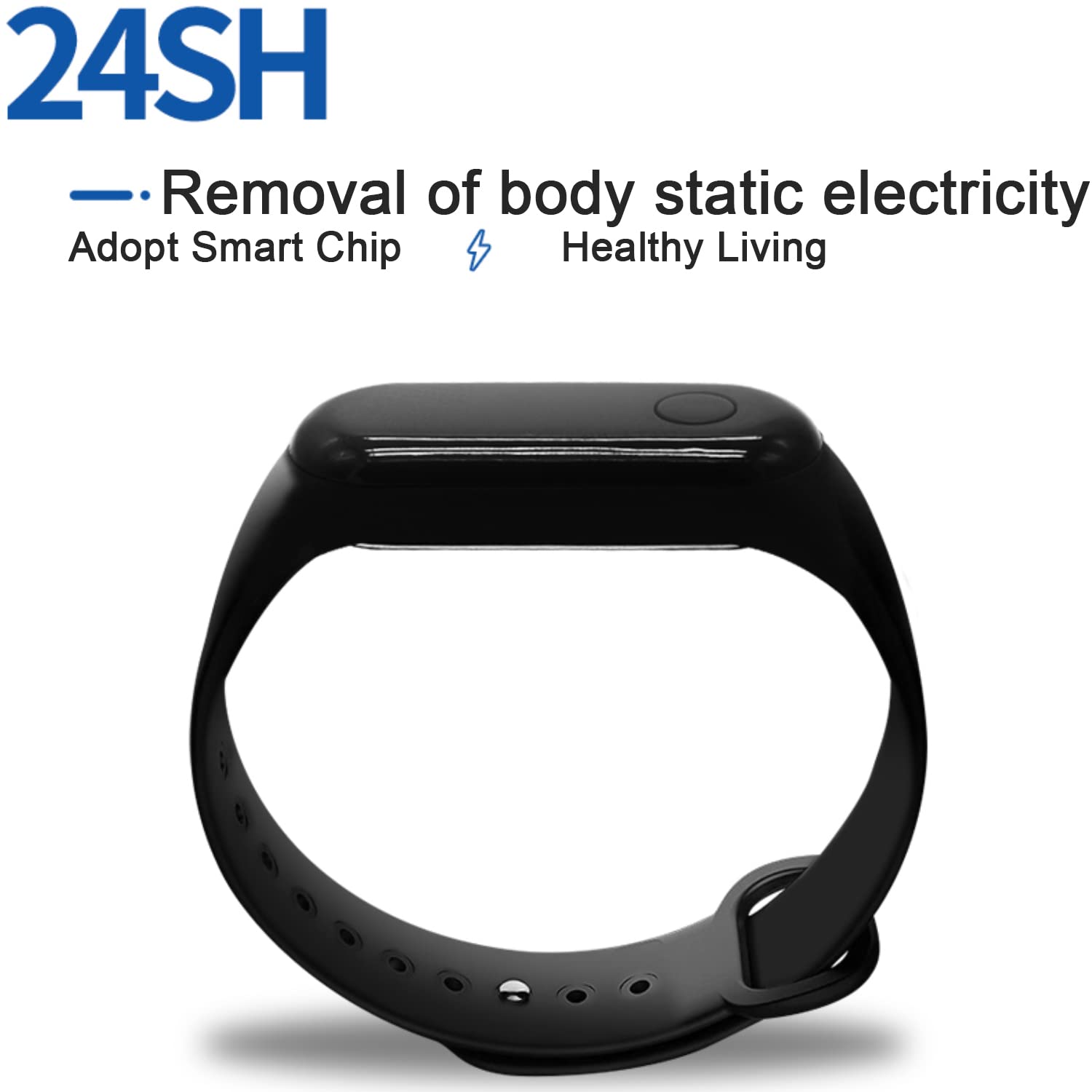 Anti-Static Wristbands, Anti-Static Cordless Wristbands Automatic Static Removal Bracelets Human Body in Winter Adjustable Smiley Face Display Function Sports Anti-Static Static Silicone Wristbands
