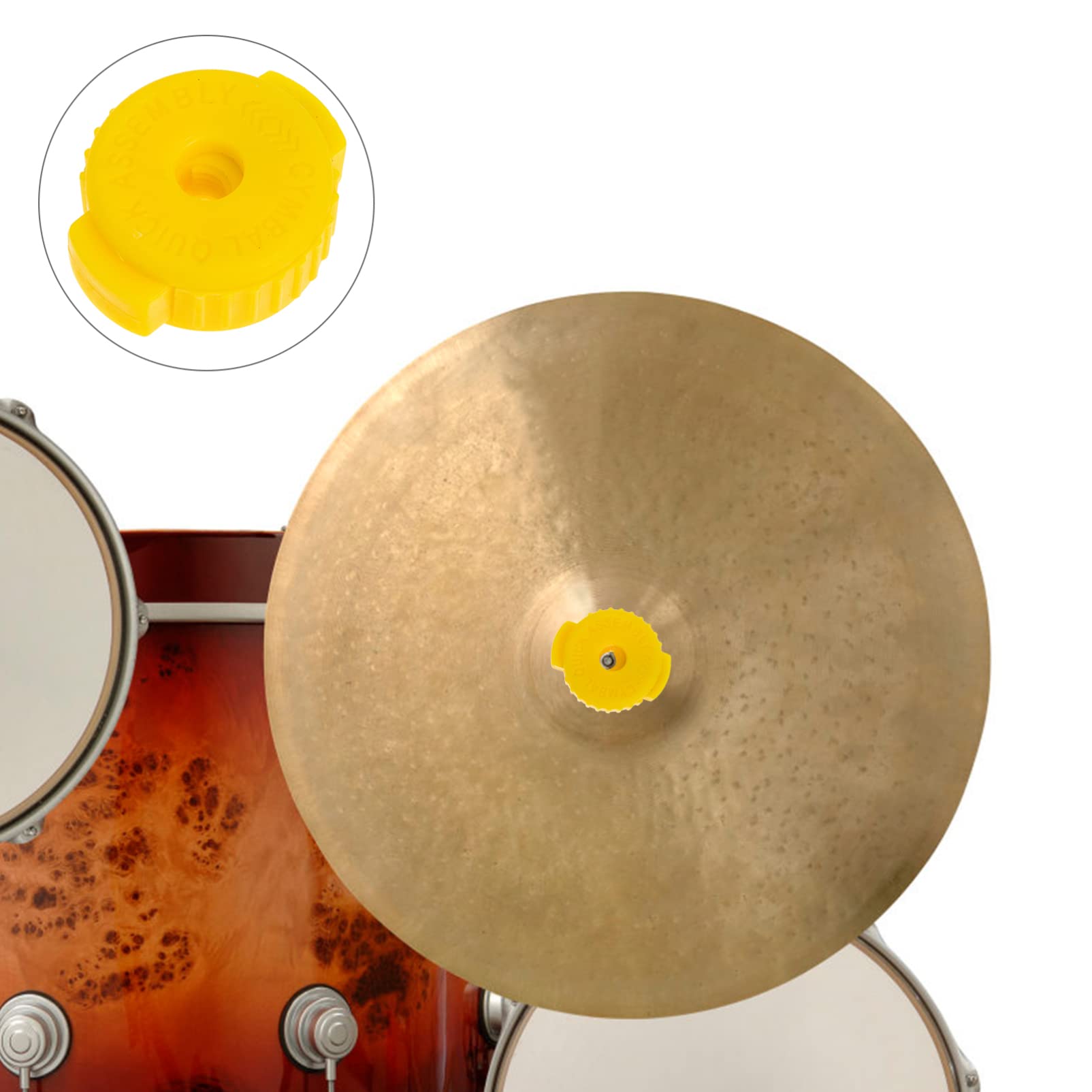 ARTIBETTER Drum Cymbal Nut Drum Set Practice Cymbal Low Volume Cymbal Pack Mute Cymbal Set