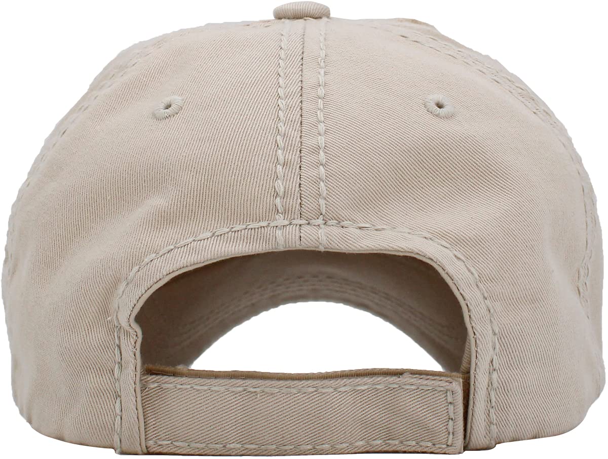 KBETHOS KBV-Basic STN Vintage Washed Distressed Cotton Dad Hat Baseball Cap Adjustable Polo Trucker Unisex Style Headwear