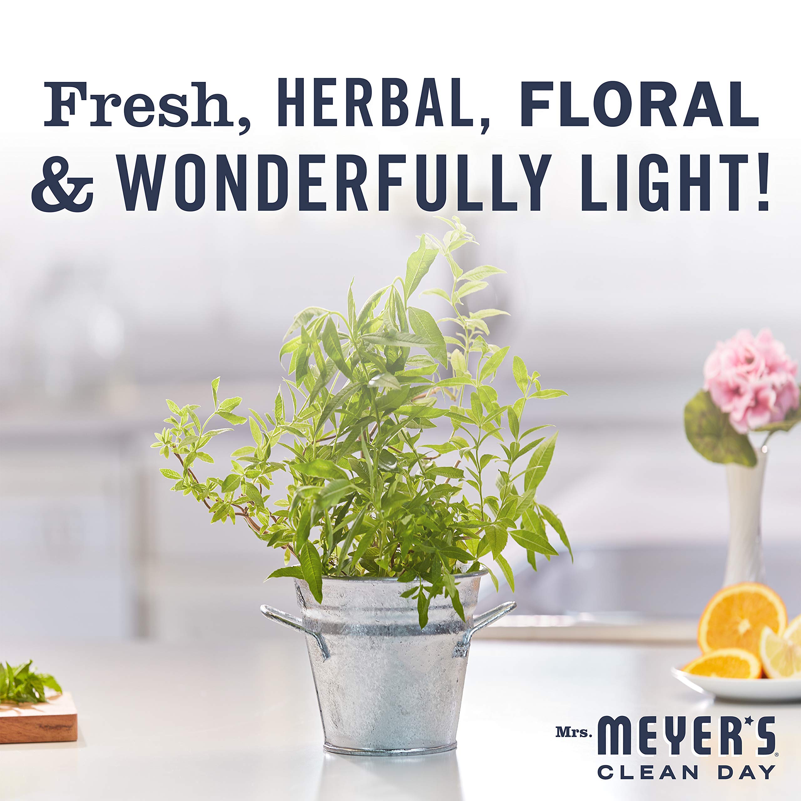MRS. MEYER'S CLEAN DAY Foaming Hand Soap, Lemon Verbena Scent, 10 Fl oz (Pack of 2)