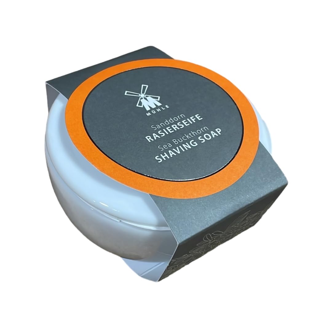 MÜHLE SHAVE CARE Porcelain Dish incl. Sea Buckthorn Shaving Soap 65g