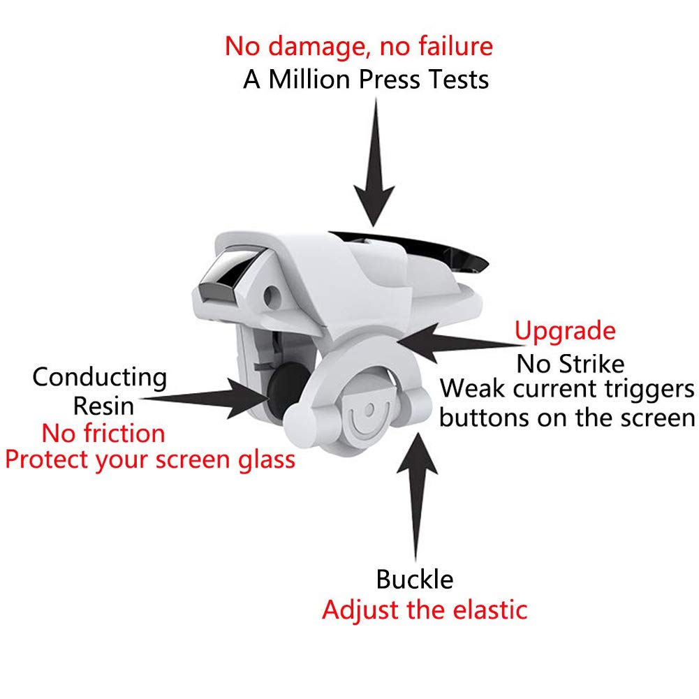 FSIGOM Mobile Controller,Aim Keys L1R1 and Gamepad Knives Out/Rules of Survival,Cellphone Game Trigger,Battle Royale Sensitive Shoot (Mobile Game Controller E)