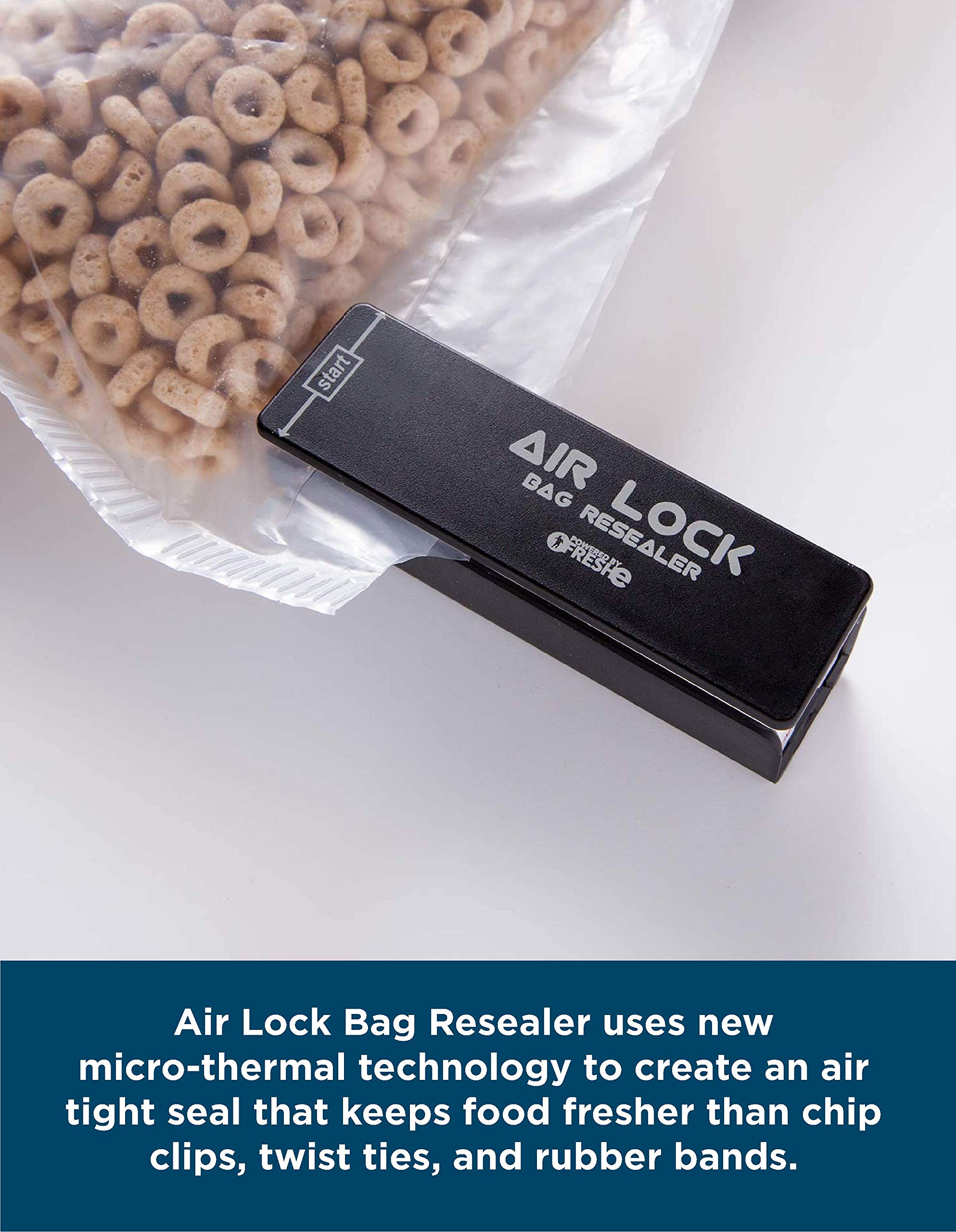Bag Sealer β Handheld Portable Air Lock Food Preserver, Bag Resealer
