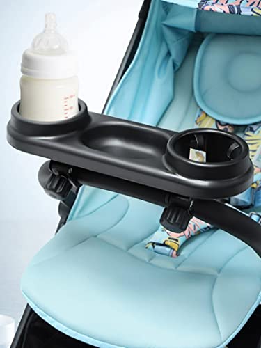 Kakalote 3 in 1 Universal Stroller Snack Tray with Cup Holder,Snack Tray for Baby Stroller,Multifunction Stroller Organizer for Stroller Bar Fits Most Types of Strollers