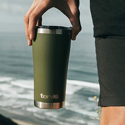 Tervis Mermaid Tail Stainless Steel Tumbler with Clear and Black Hammer Lid 20oz, Silver