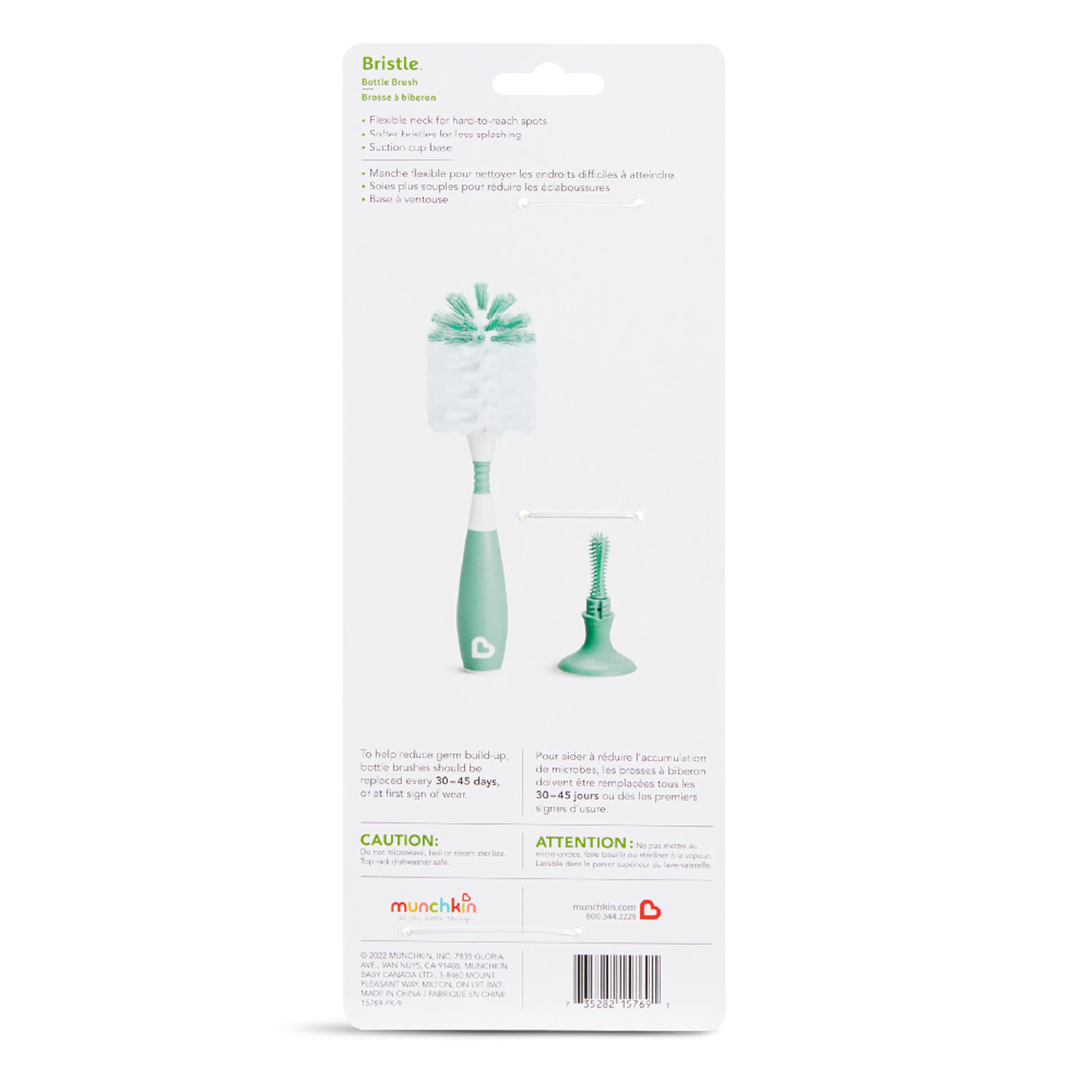 Munchkin® Bristle™ Bottle Brush, Sage
