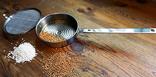 RSVP International Kitchen Roasting Collection Dishwasher Safe, Nut/Seed Toasting Pan, Stainless Steel