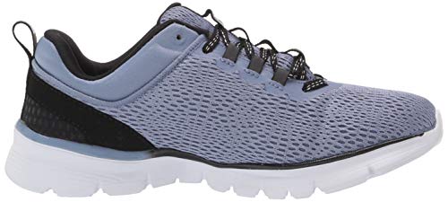 AVIA Women's Avi-Factor Running Shoe, Stonewash/Black/Silver/Black Reflective, 7.5