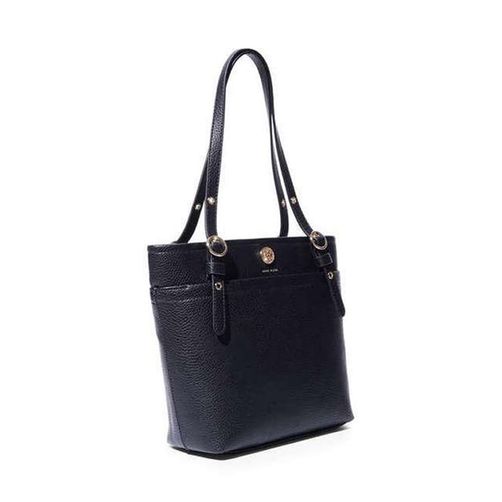 Anne Klein Womens Anne Klein pocket tote, Black, One Size US