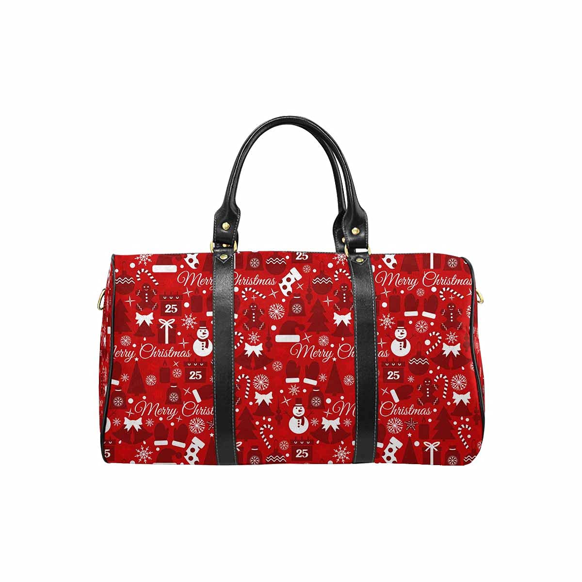 InterestPrint Bags Carry on Shoulder for Reunion/Shopping/Sports Christmas Snowman and Mittens