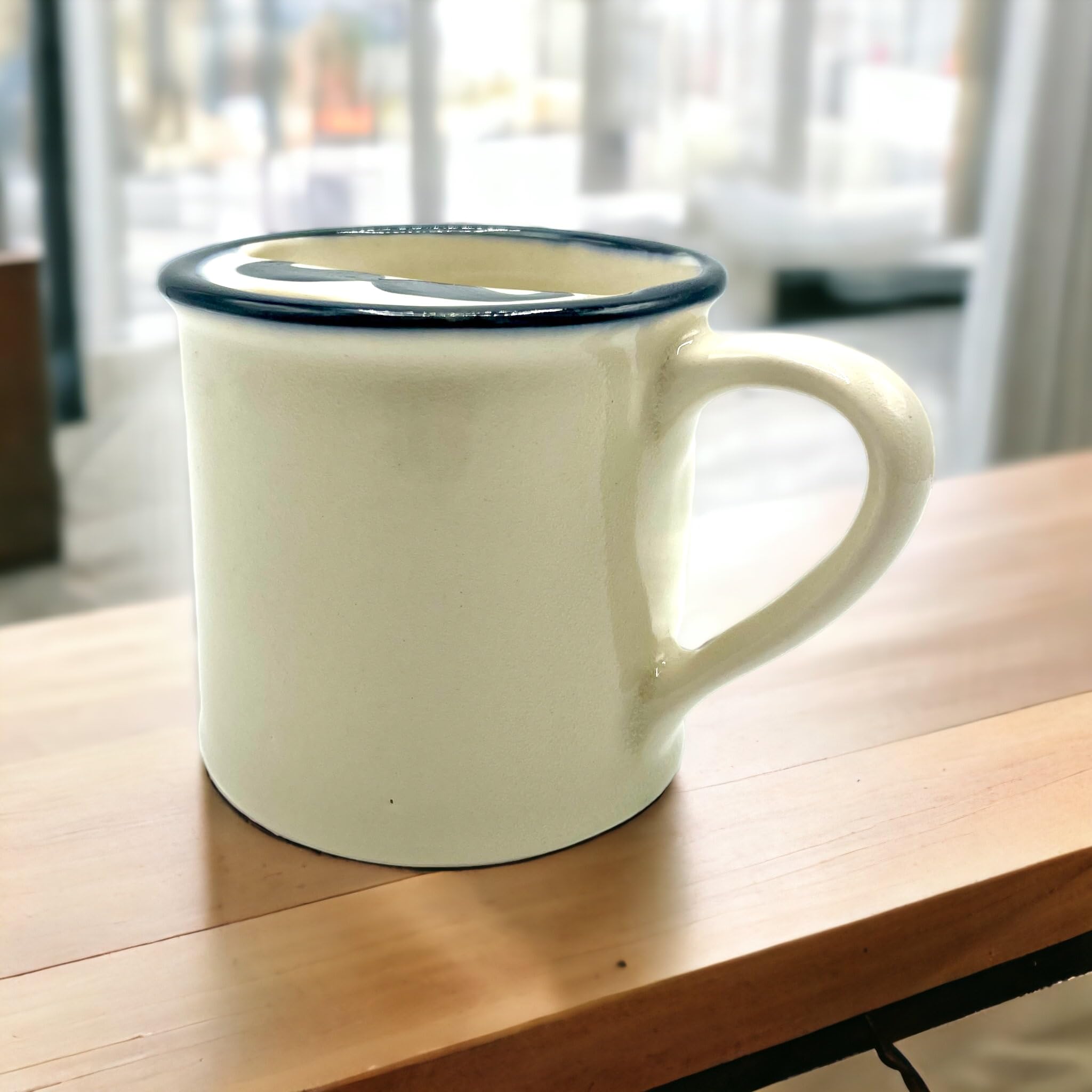 Taconic Shave Mustache Guard Mug - Protect Your Moustache from Coffee, Tea and Other Beverages - Premium Stoneware - Handmade by Artisans in the U.S.A. - 12 oz. Capacity