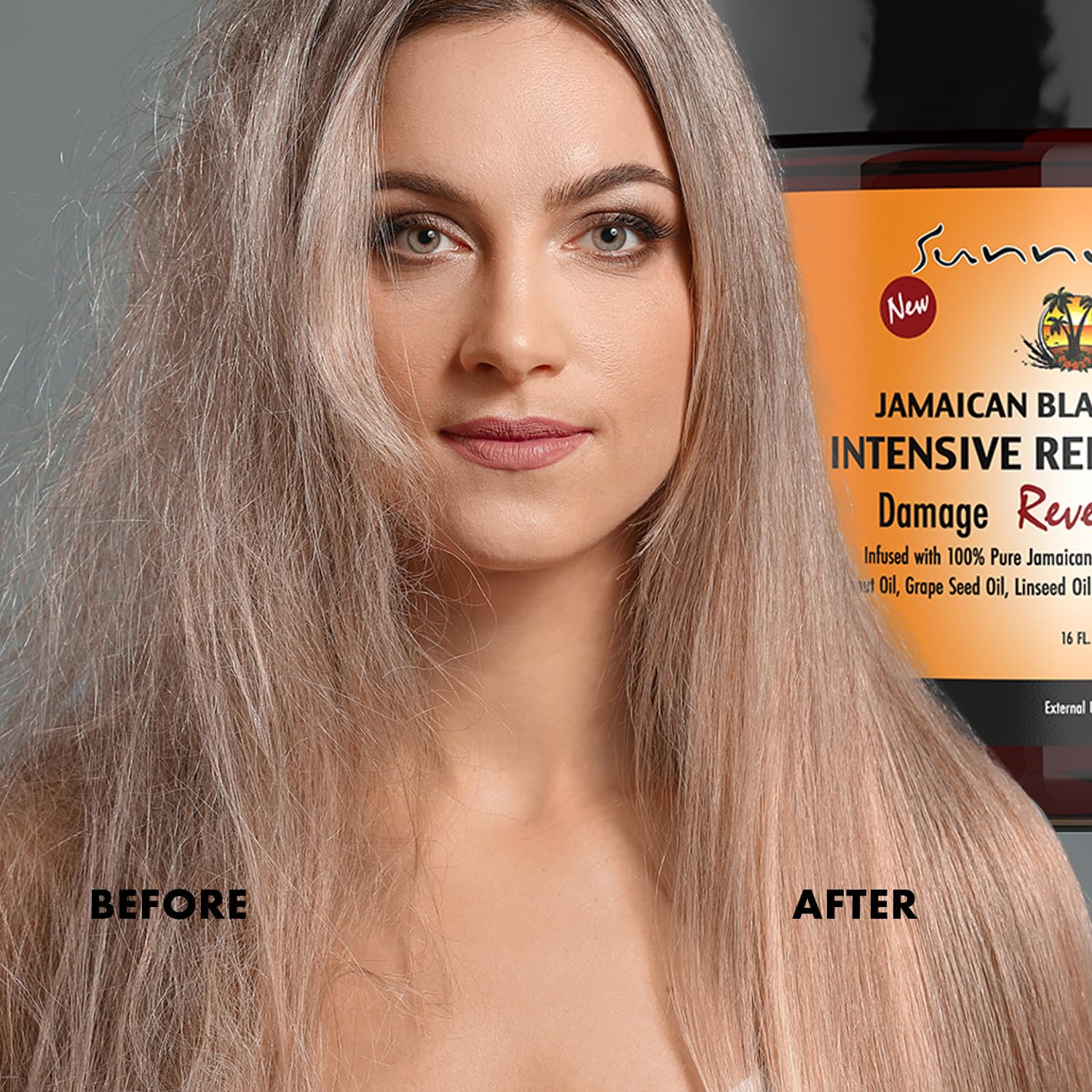Sunny Isle Jamaican Castor Oil Intensive Repair Masque, Black, Coconut, 16 Fl Oz