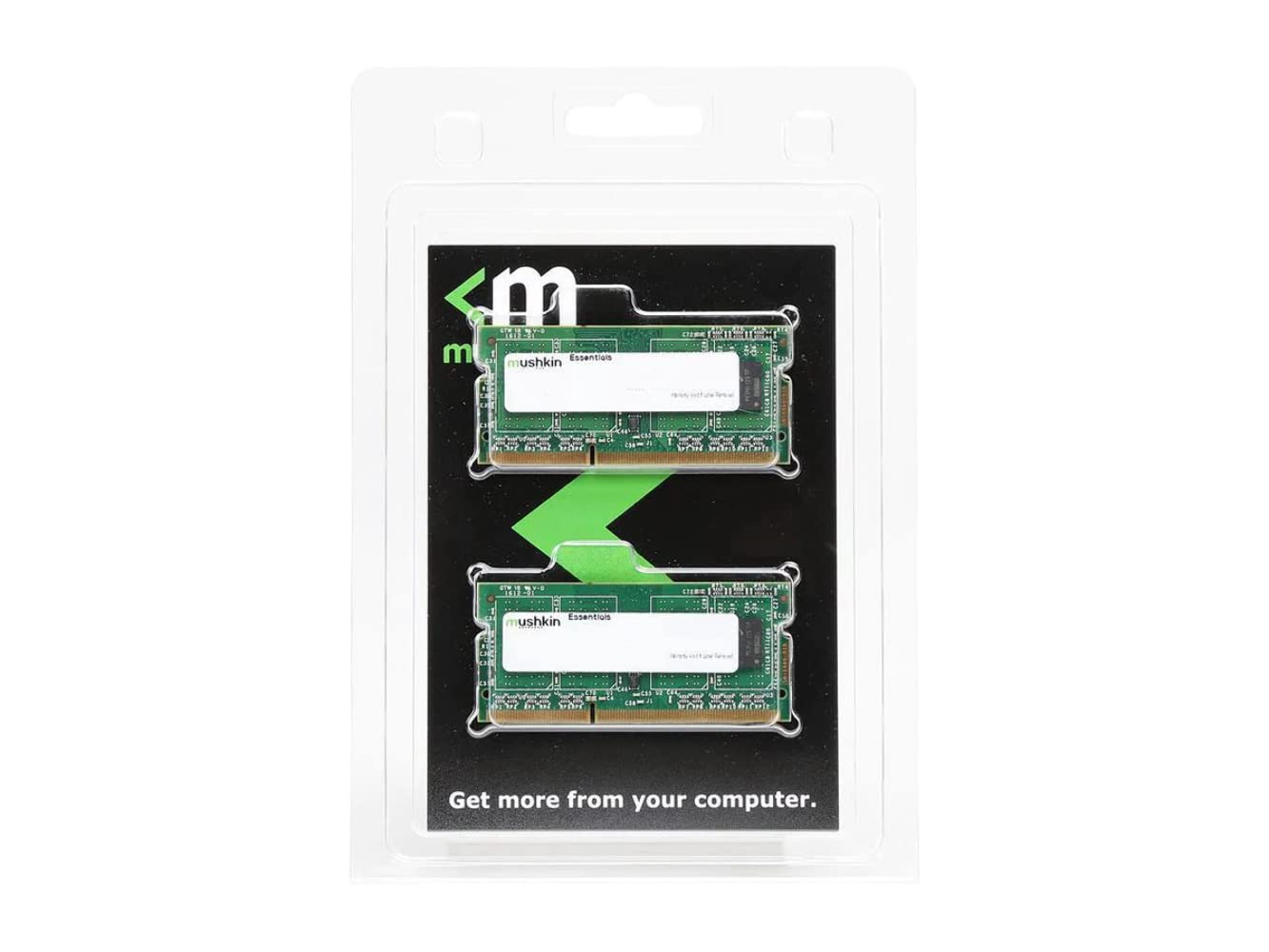 Mushkin Essentials – DDR3 Laptop DRAM – 8GB Memory Single SODIMM – DDR3L-1600MHz (PC3L-12800) CL-11 – 204-pin 1.35LV Notebook RAM – Low-Voltage – (992038)
